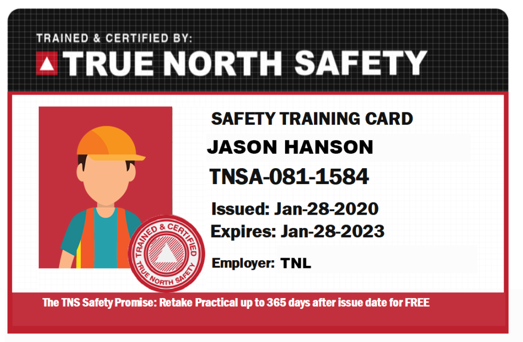 Fall Protection Certification Card